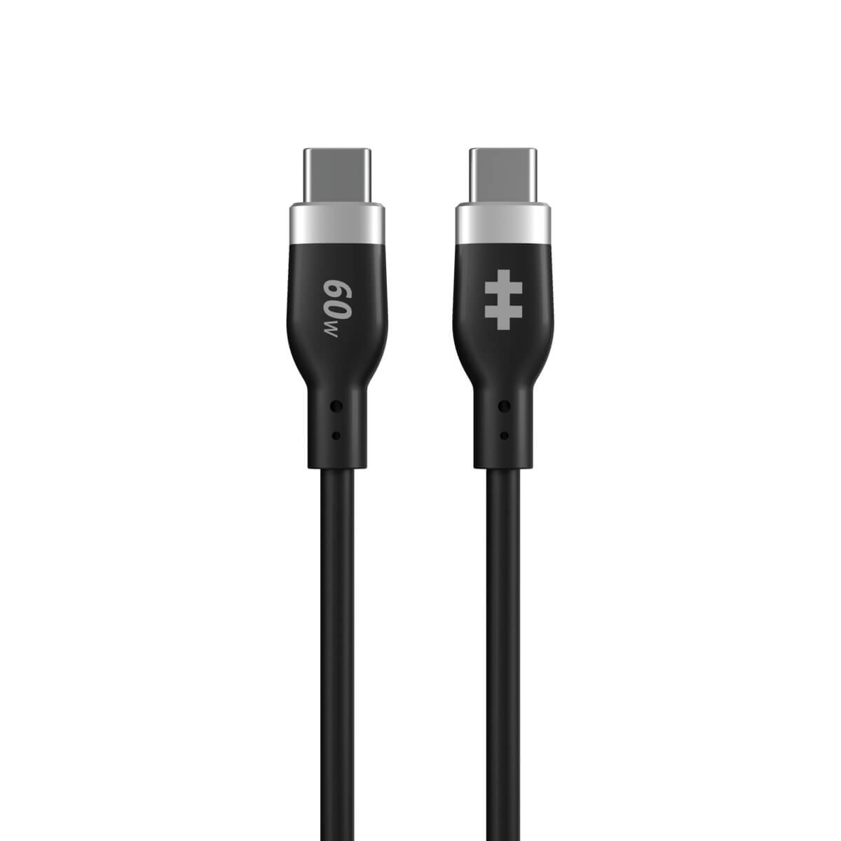Hyper® HyperJuice USB-C Silicone Charging Cable (1.5m/5ft) - Black